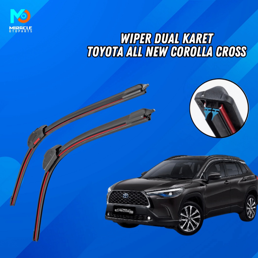 Jual Wiper Mobil Dual Karet Toyota All New Corolla Cross Frameless ...