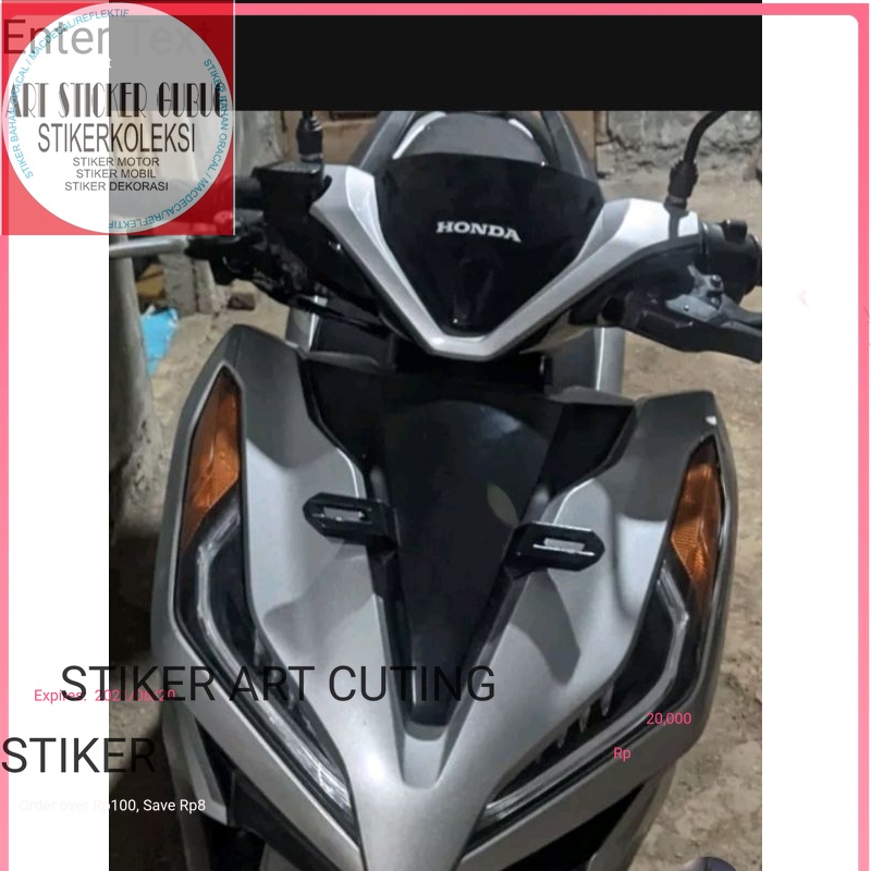 Jual Stiker sticker sein motor Vario new keren ala Vietnam harga grosir ...