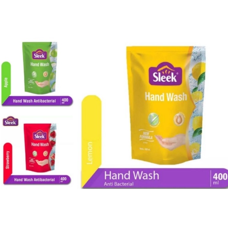 Jual Sleek Hand Wash Antibacterial 400ml Refil | Shopee Indonesia