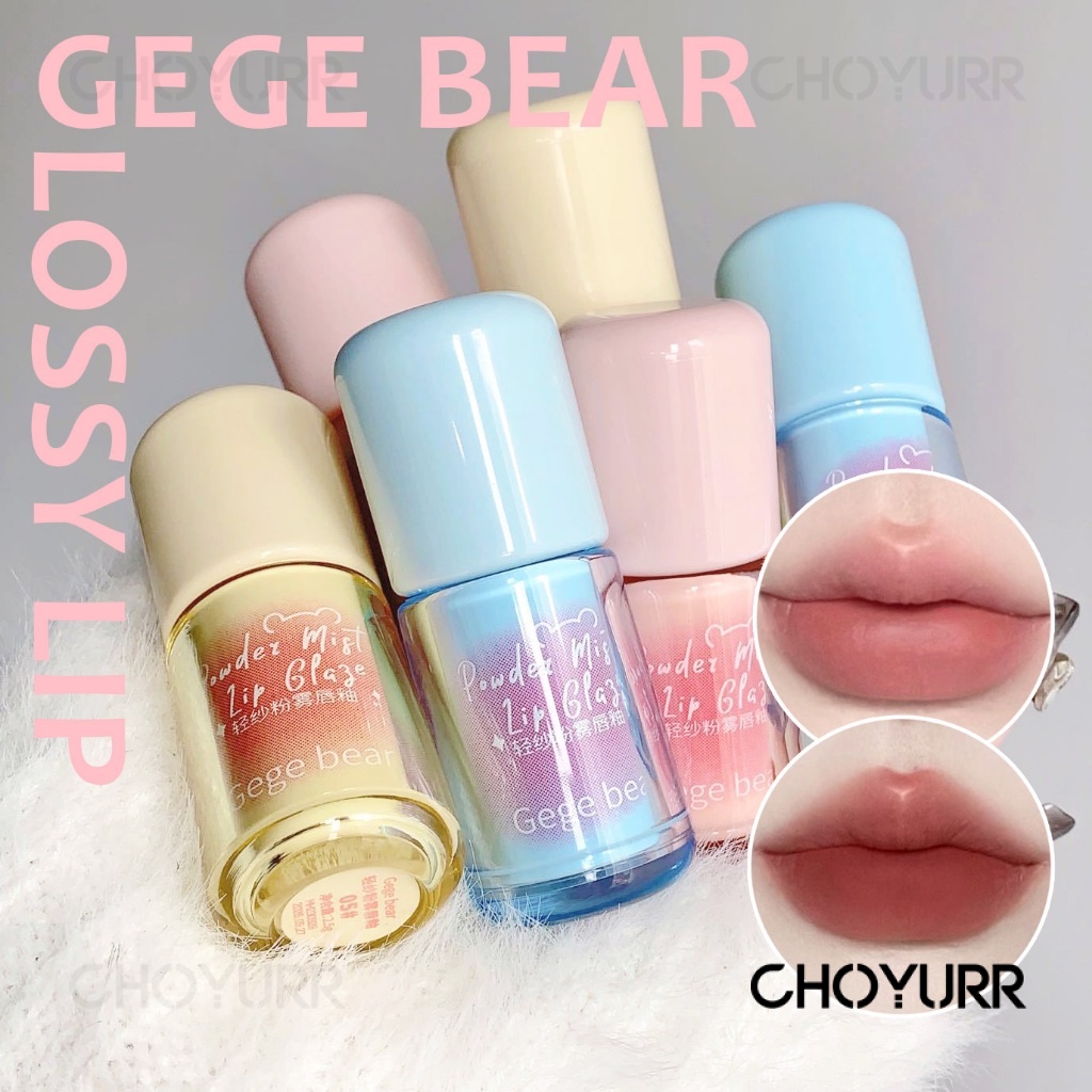 Jual 【COD】GEGE BEAR Matte Velvet Soft Mist Lip Gloss Pemutih Lipstik Creamy Silky Lipstick-CH ...