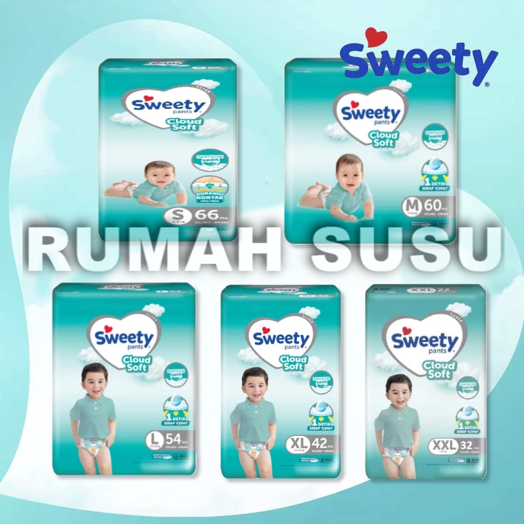 Jual SWEETY SILVER PANTS NBS40, S38, M28, L26, S66, M60, L54, XL42 ...