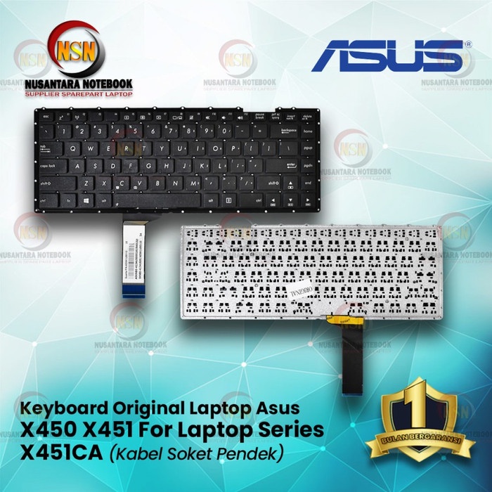 Jual Keyboard Original Laptop Asus X450 X451 For Series X451CA | Shopee ...
