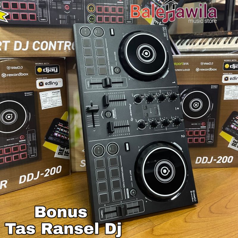 Jual Dj Controller Pioneer DJ DDJ200 DDJ-200 (Bonus Tas Ransel ...