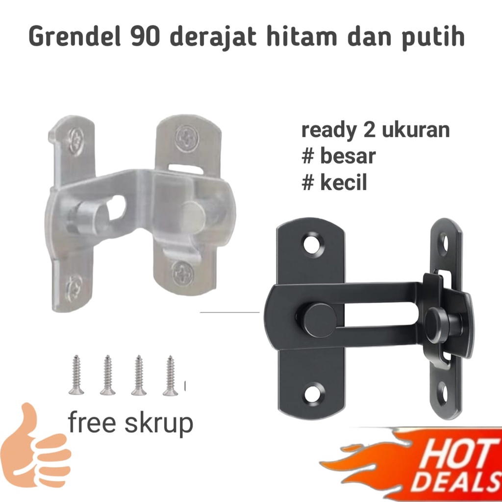 Jual grendel kait 90 derajat, grendel kait siku , grendel modern ...