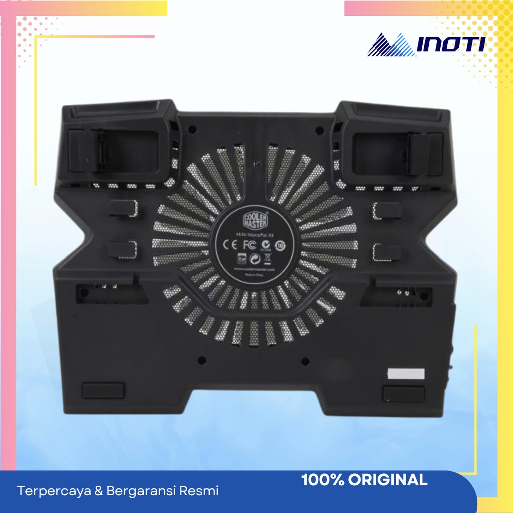 Jual Cooler Master Notepal X3 Notebook Cooler Fan Laptop Cooling Pad ...