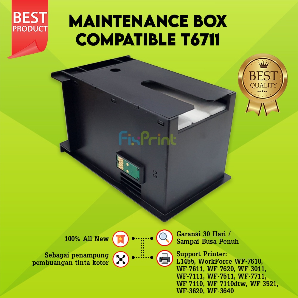 Jual Maintenance Box Epson T6711 T-6711 Compatible Reset Waste Ink Pad ...