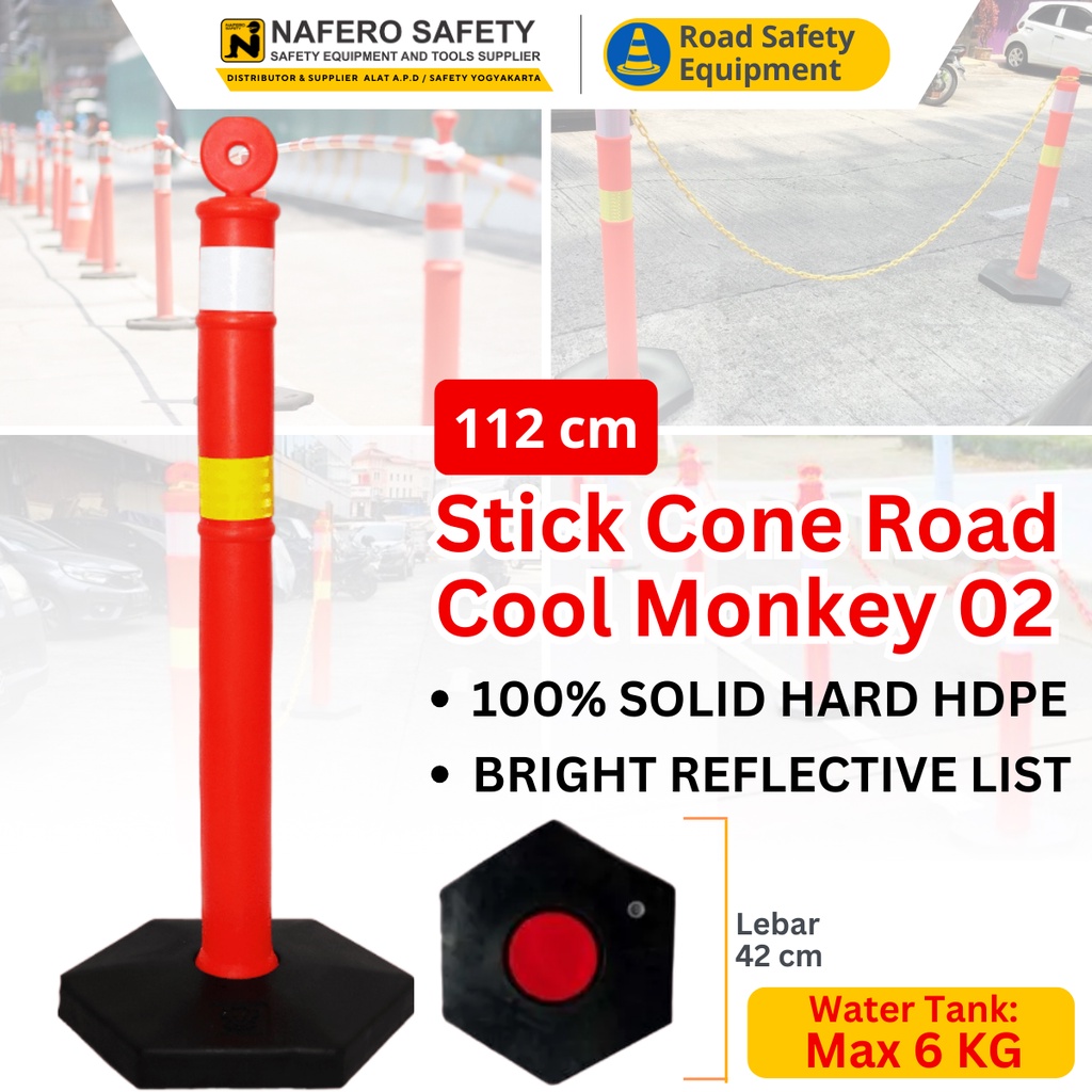 Jual Stick Cone Plastik 2 Scotlight Pembatas Parkir Traffic Cone ...