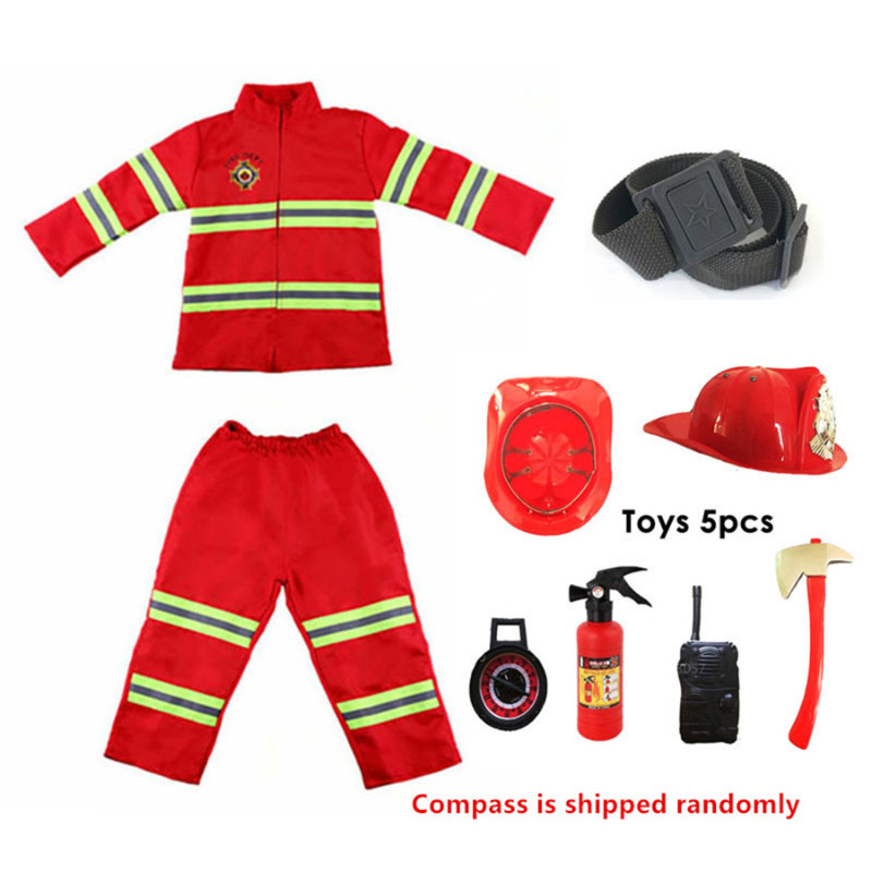 Jual Halloween Firefighter Cosplay Costume for Kids adults Boys Girls ...