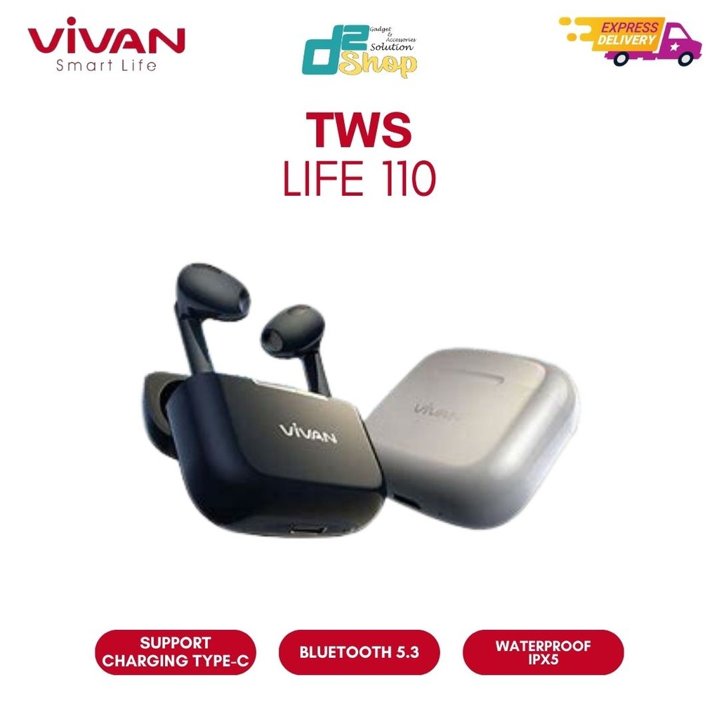 Jual VIVAN TRUE WIRELESS EARBUDS LIFE110 | Shopee Indonesia