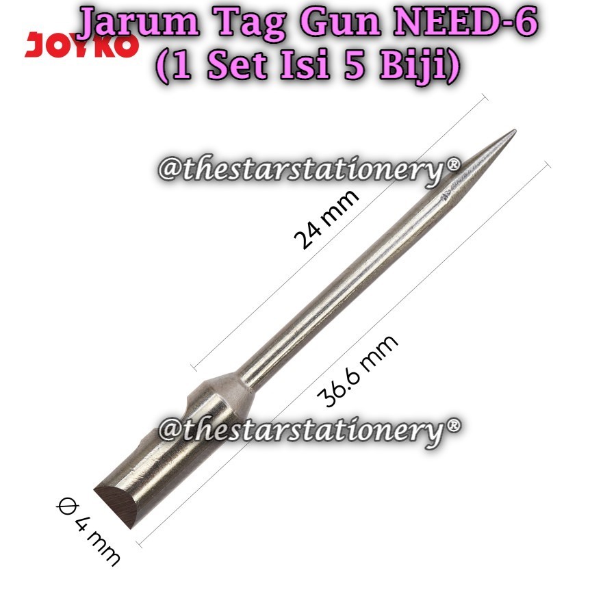 Jual (1 Biji) Needle Tag Gun JOYKO NEED-6 / Jarum Tag Gun Jarum Alat ...