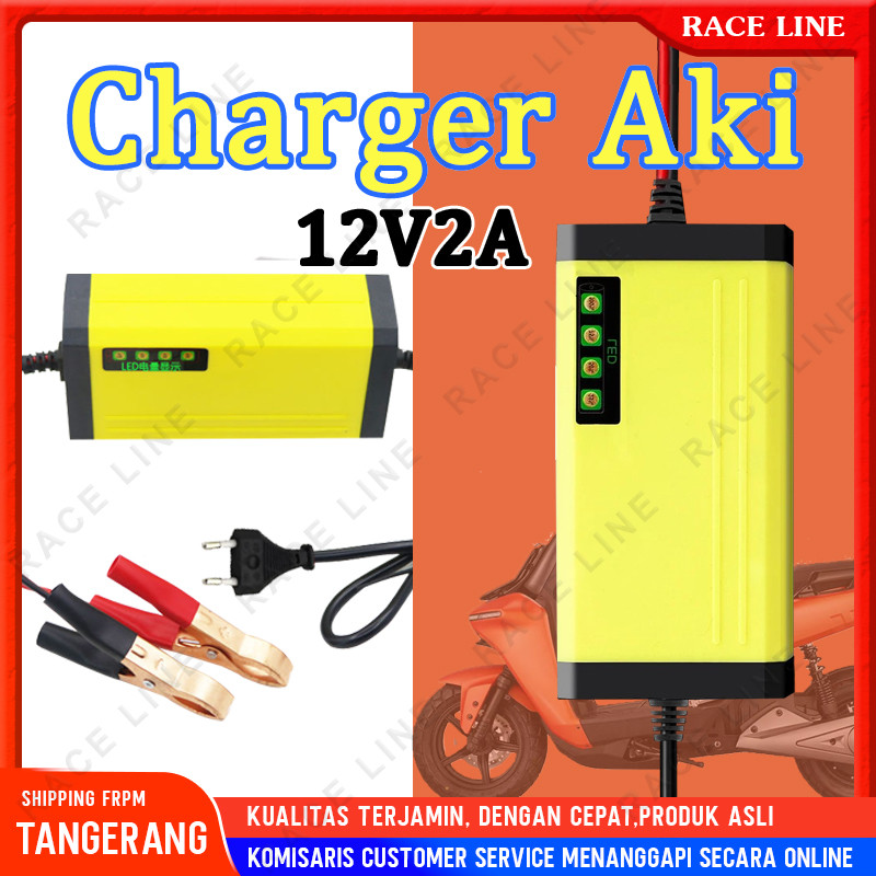 Jual Charger Aki Motor Mobil Casan Carger Cas 2A 12V Adaptor Pengisi ...