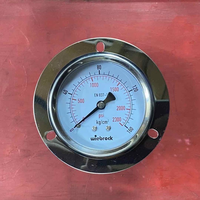 Jual Pressure gauge WIEBROCK 2.5" kg / psi Payung back mount manometer ...