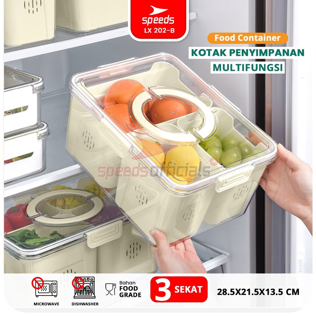 Jual SPEEDS Food Container Tempat Penyimpanan Kulkas Makanan Bumbu ...