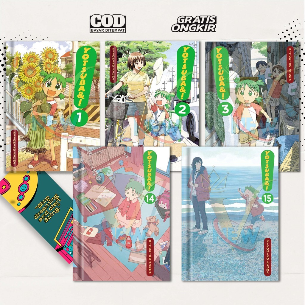 Jual Komik Yotsuba&! (15 book series) Kiyohiko Azuma (English) | Shopee ...