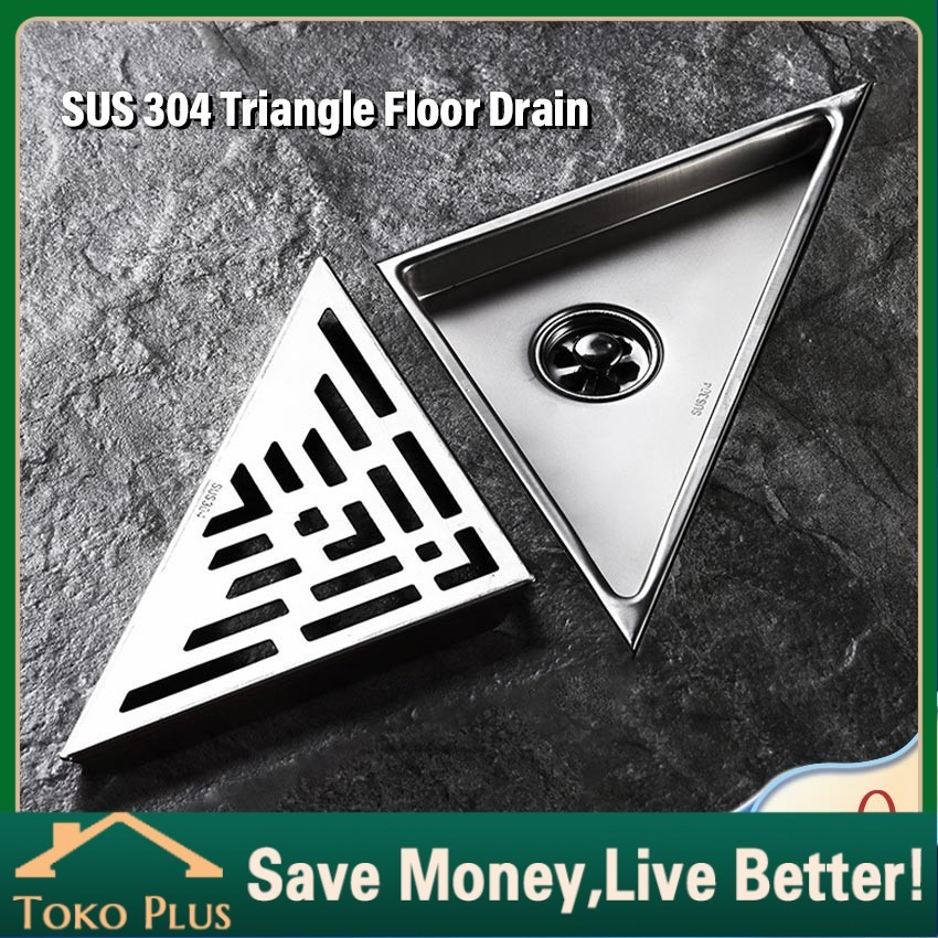 Jual Triangle Floor Drain Bahan Stainless Segitiga Saringan Got Sudut ...