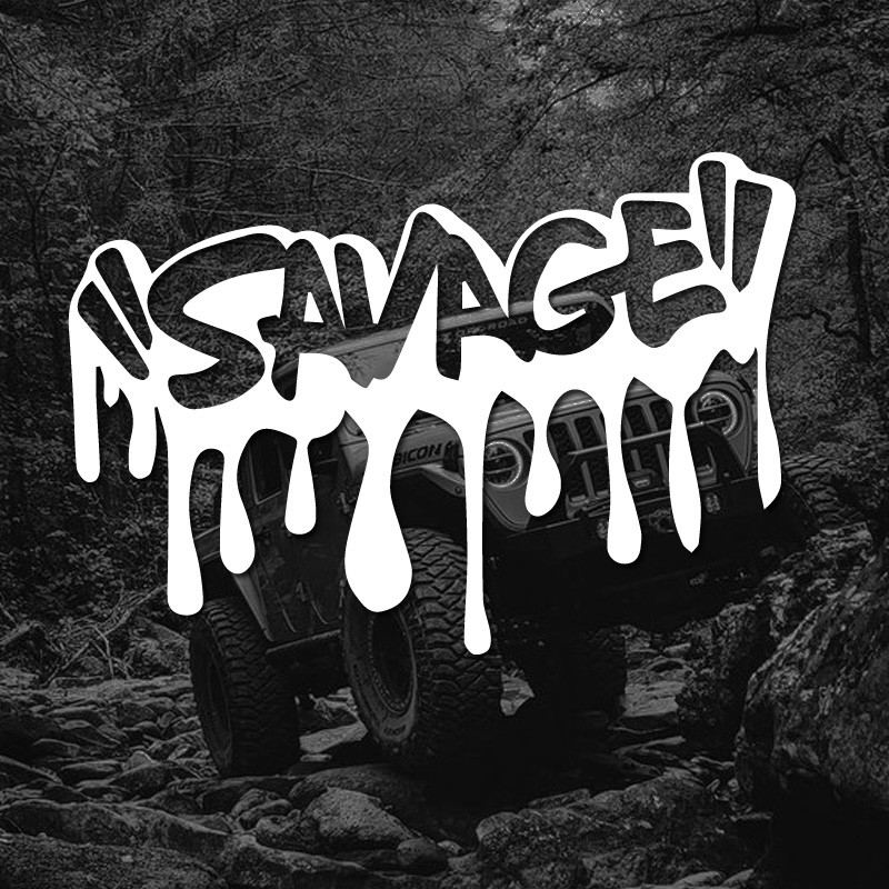 Jual STIKER "SAVAGE"Car Sticker Trucks, Walls, Laptops, Windows ...