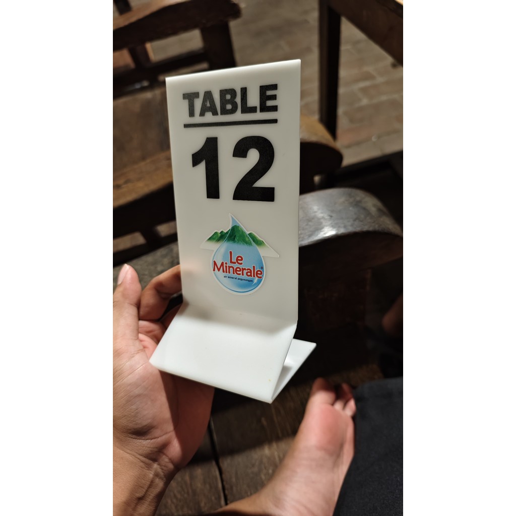 Jual AKRILIK NOMOR MEJA CAFE RESTAURANT RUMAH MAKAN | CUSTOM NOMOR MEJA ...
