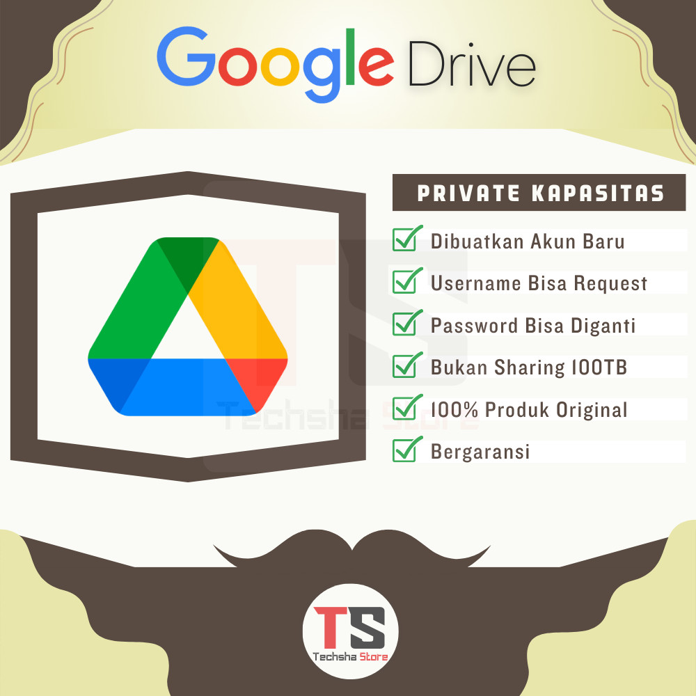 Jual Google Drive Max 500GB 1TB & 2TB Storage Lifetime Bergaransi Resmi ...