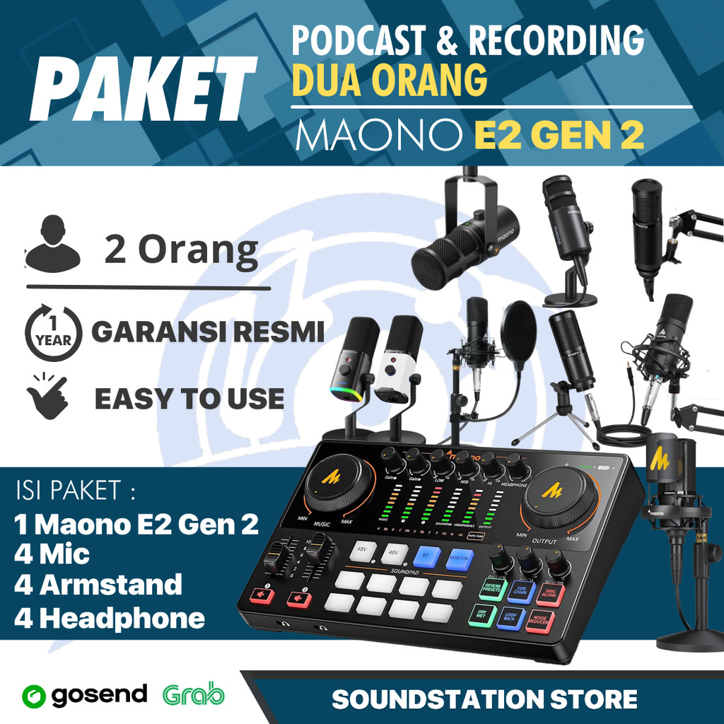 Jual PAKET 2 ORANG MAONO AME2 Gen II Maonocaster Live Streaming & Portable Podcast Console ...