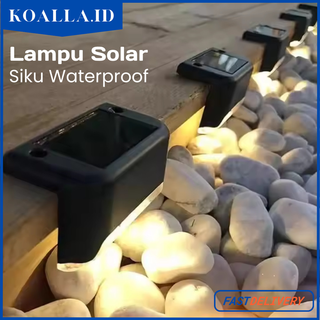 Jual Lampu Solar Siku LED Anti Air Cahaya Kuning Outdoor Lampu Tenaga ...