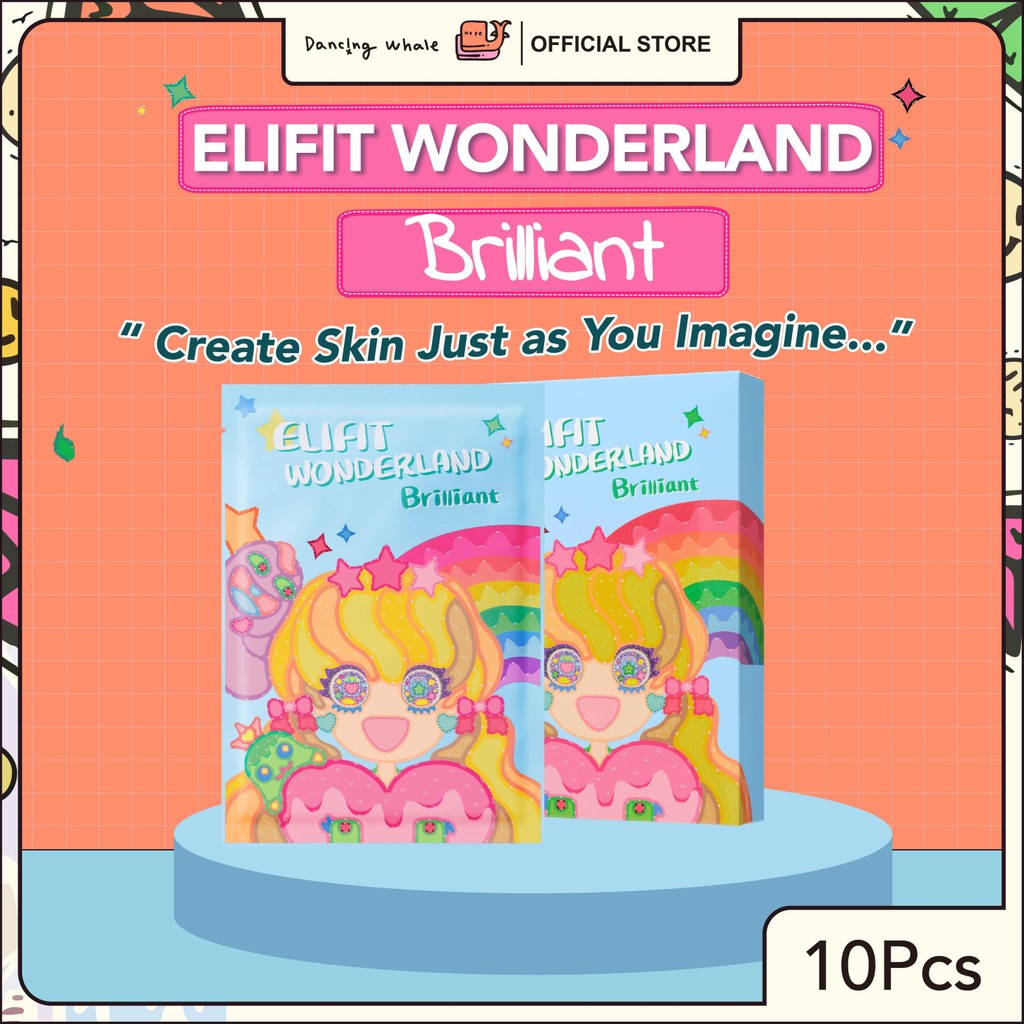 Jual DANCING WHALE OFFICIAL Elifit Wonderland Brilliant Mask Pack Plus ...