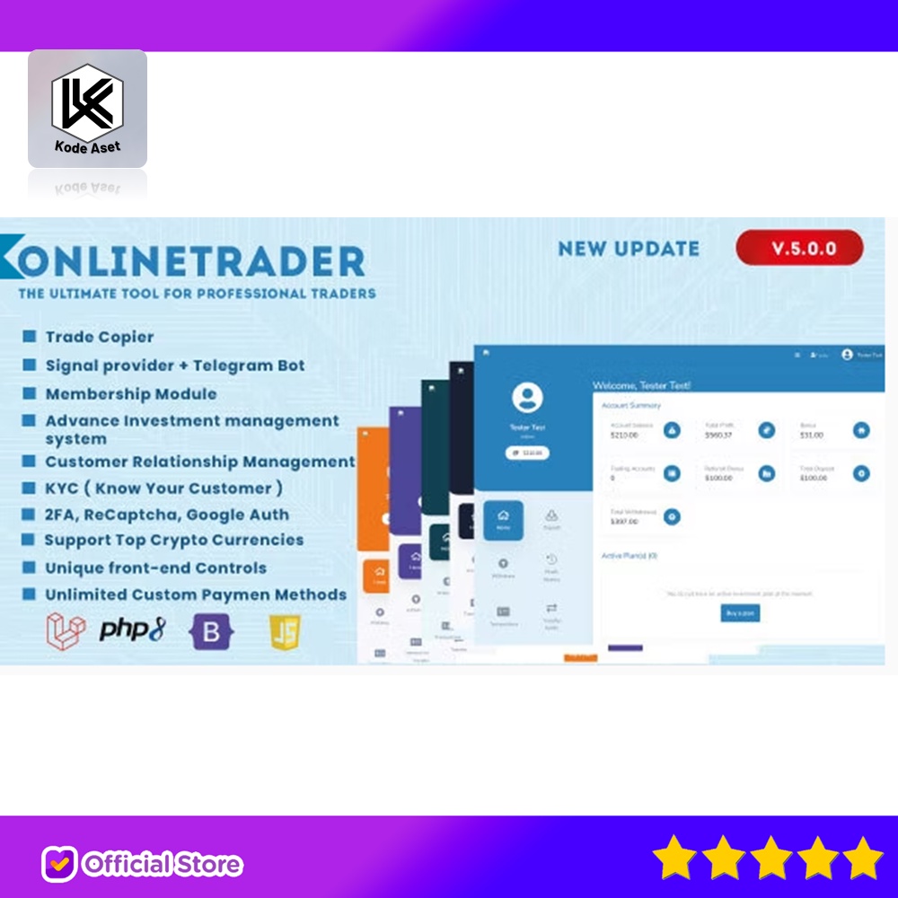 Jual SOURCE CODE APLIKASI ONLINETRADER - THE ULTIMATE TOOL FOR PROFESSIONAL TRADERS BY KODEASET ...