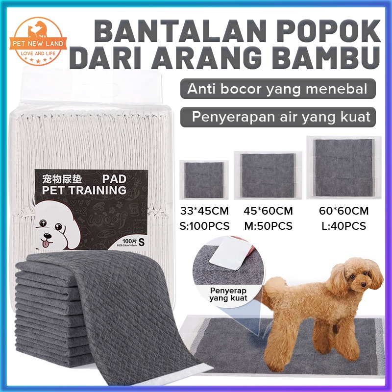 Jual Karbon Charcoal Bamboo Underpad Hewan peliharaan Alas Pipis ...