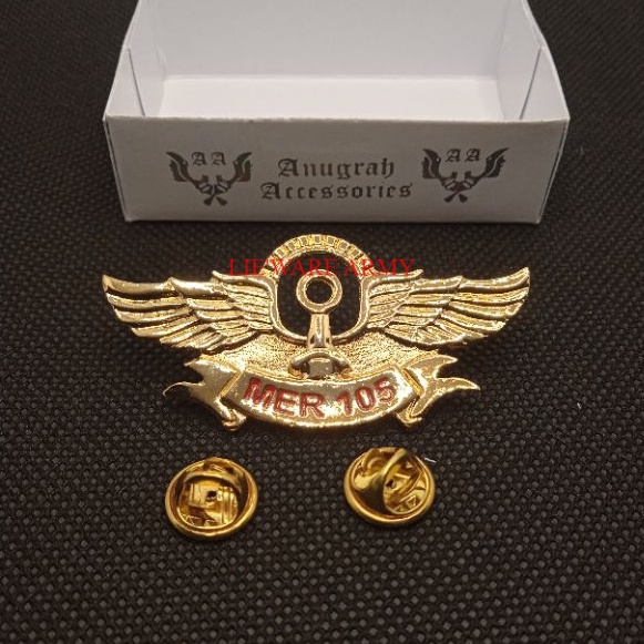 Jual Brevet Wing Pin Pdh Armed Meriam Mer 105 Tni Ad | Shopee Indonesia