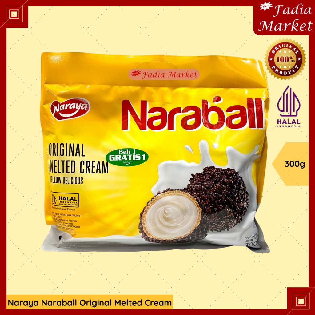 Jual DISCOUNT 50% Naraya Naraball Original Melted Cream Biscuit Susu ...
