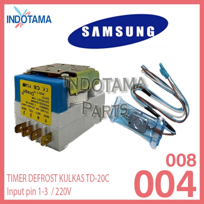 Jual timer defrost kulkas dan fuse bimetal kulkas samsung 2 pintu ...