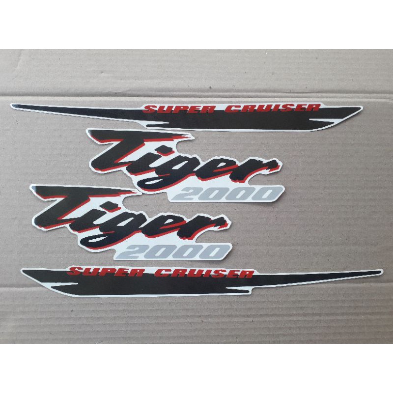 Jual STRIPING STIKER MOTOR HONDA TIGER 2000 HITAM TILAM TILAS SUPER ...
