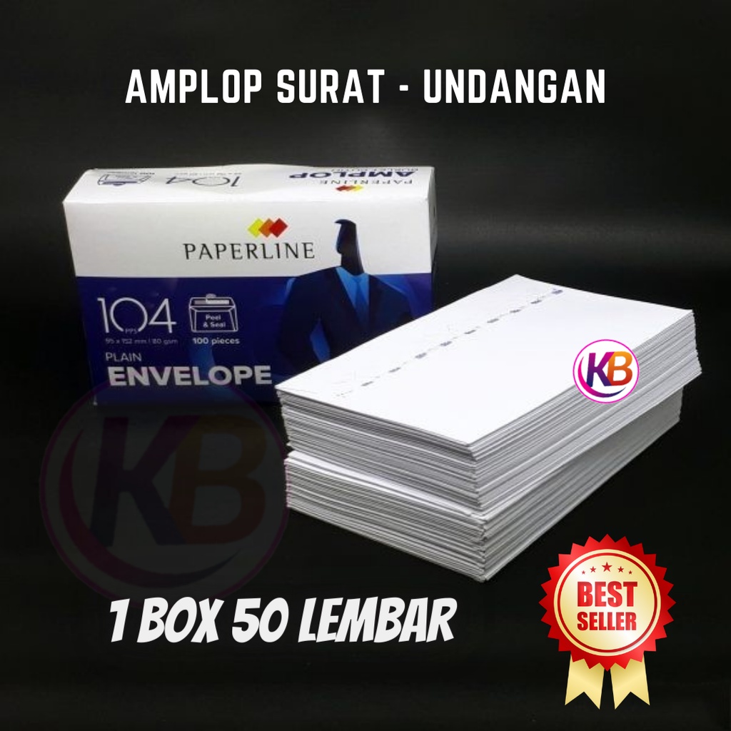 Jual 1 Pax - Amplop Putih Paperline / Amplop Polos 104 pps / Amplop Surat Uang Kondangan dll / 1 ...