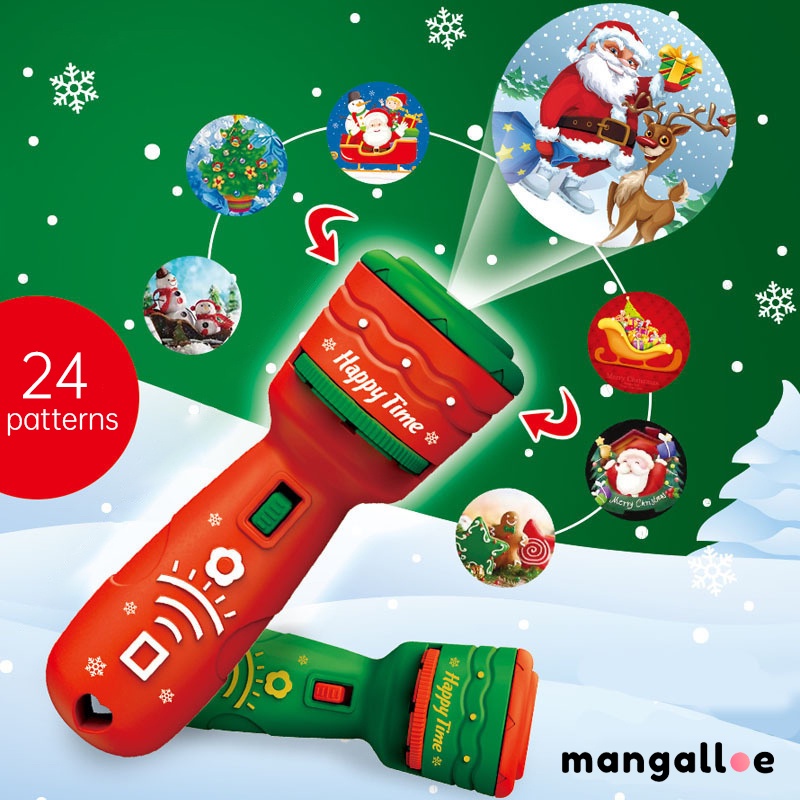 Jual senter anak proyektor gambar Mainan Seri Natal untuk Anak - MG ...