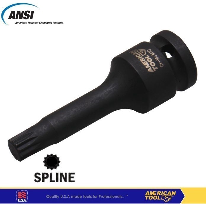 Jual spline Bit Impact Socket M14 1/2" DR American Tool 8959087 ...