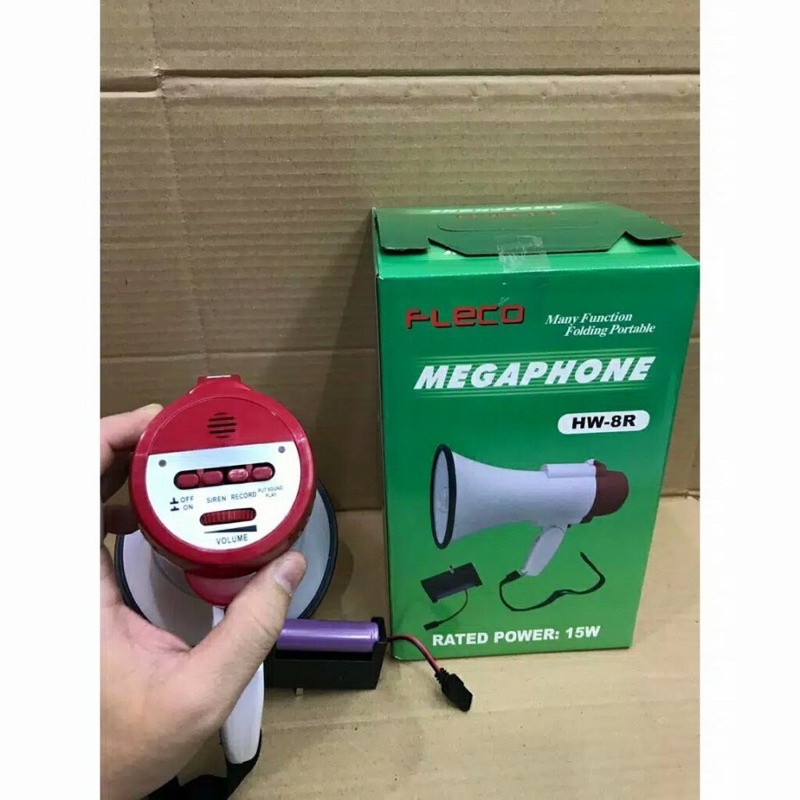 Jual Murah Megaphone atau Toa kecil Fleco Multifungsi HW-8R | Shopee ...