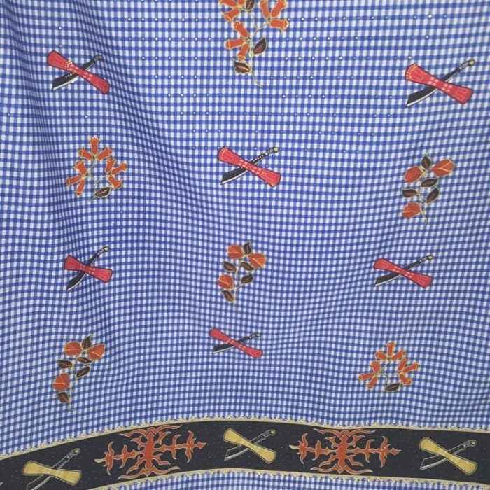 Jual [CS] Kain Batik Ambon biru kotak | Shopee Indonesia