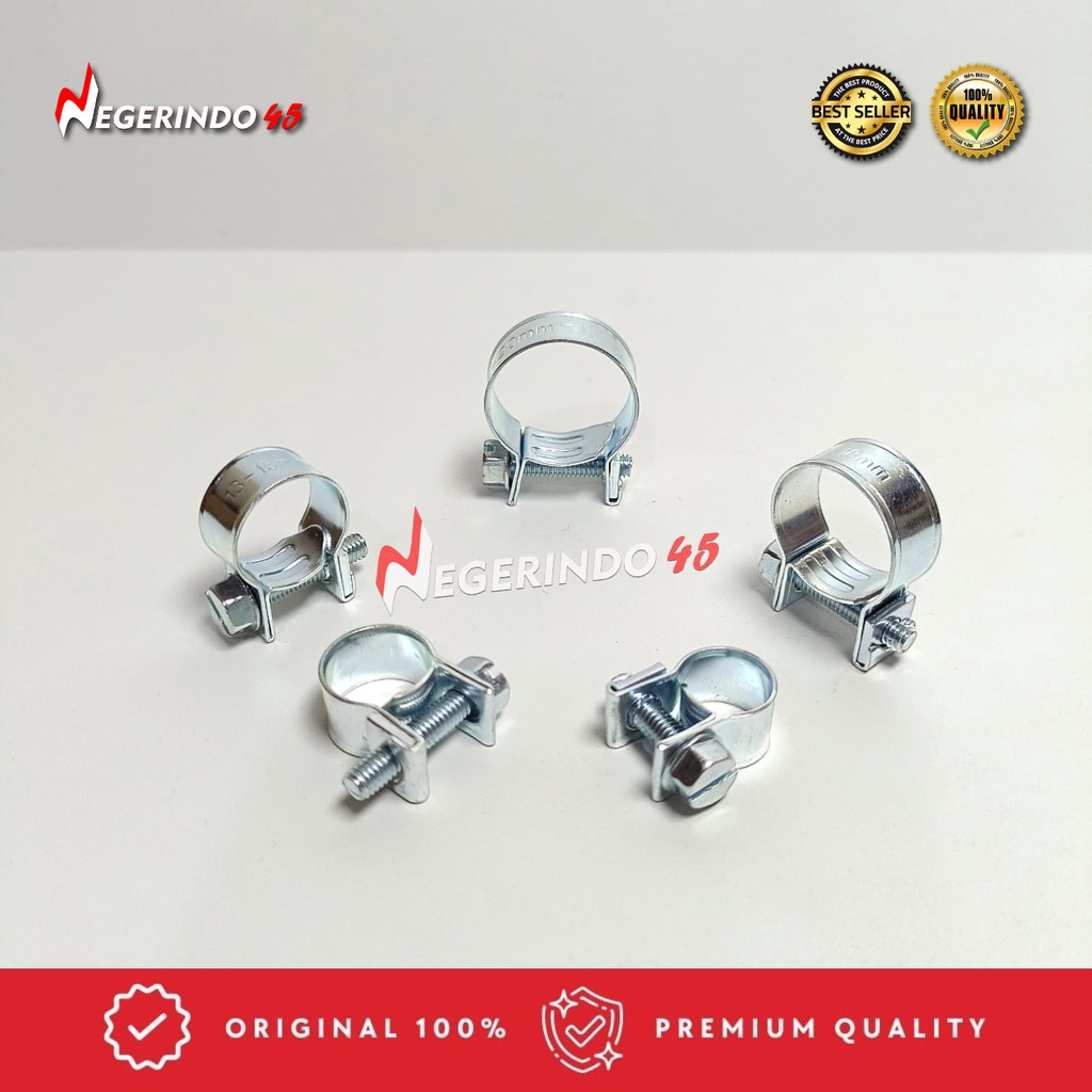 Jual Ipw Klem Mini Hose Clamps 8mm 20mm Klem Selang Air Kompresor Gas