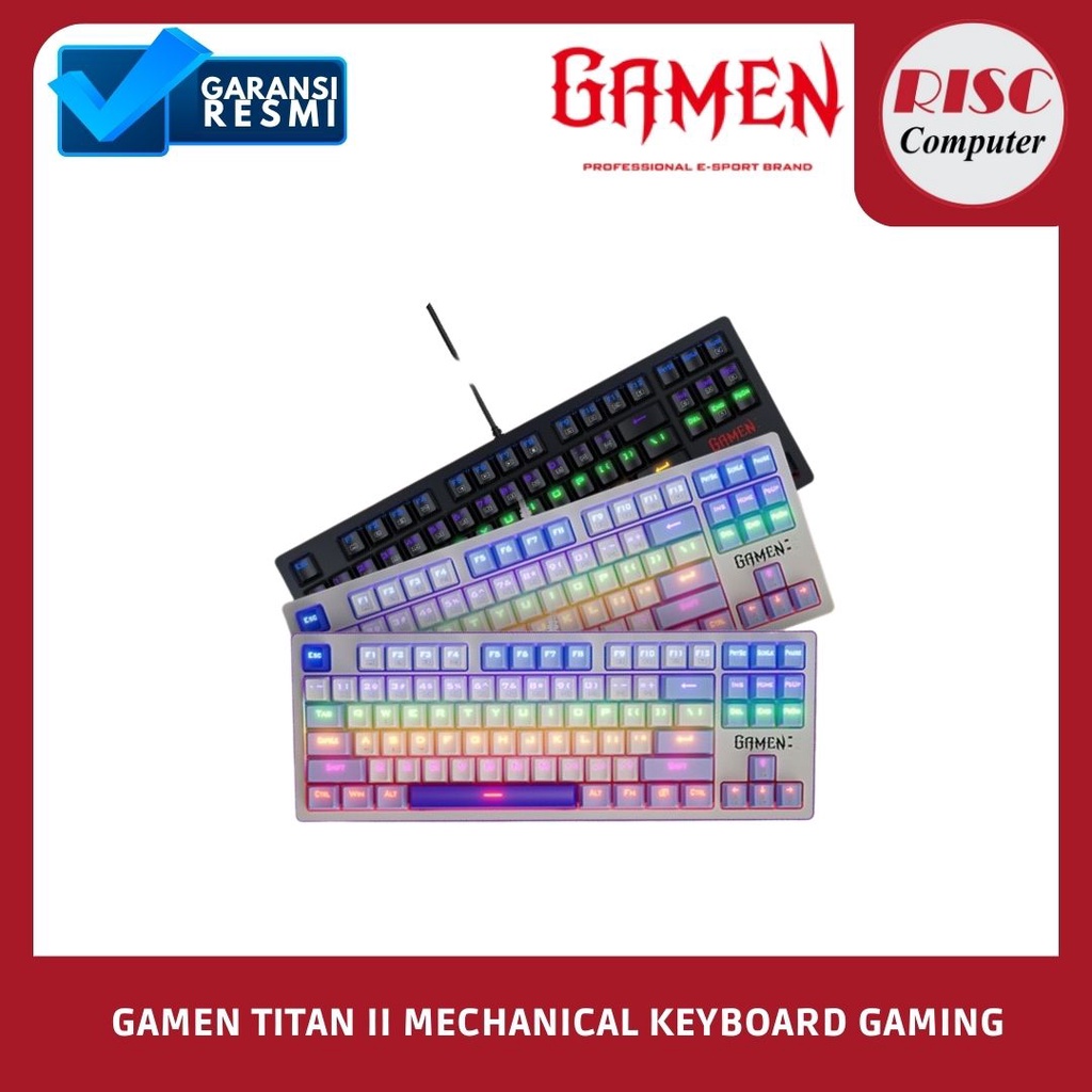 Jual GAMEN Titan II Mechanical Pluggable Switch Keyboard Gaming ...