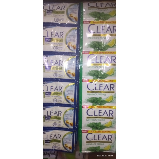 Jual Clear shampo dewasa 12 sachet | Shopee Indonesia