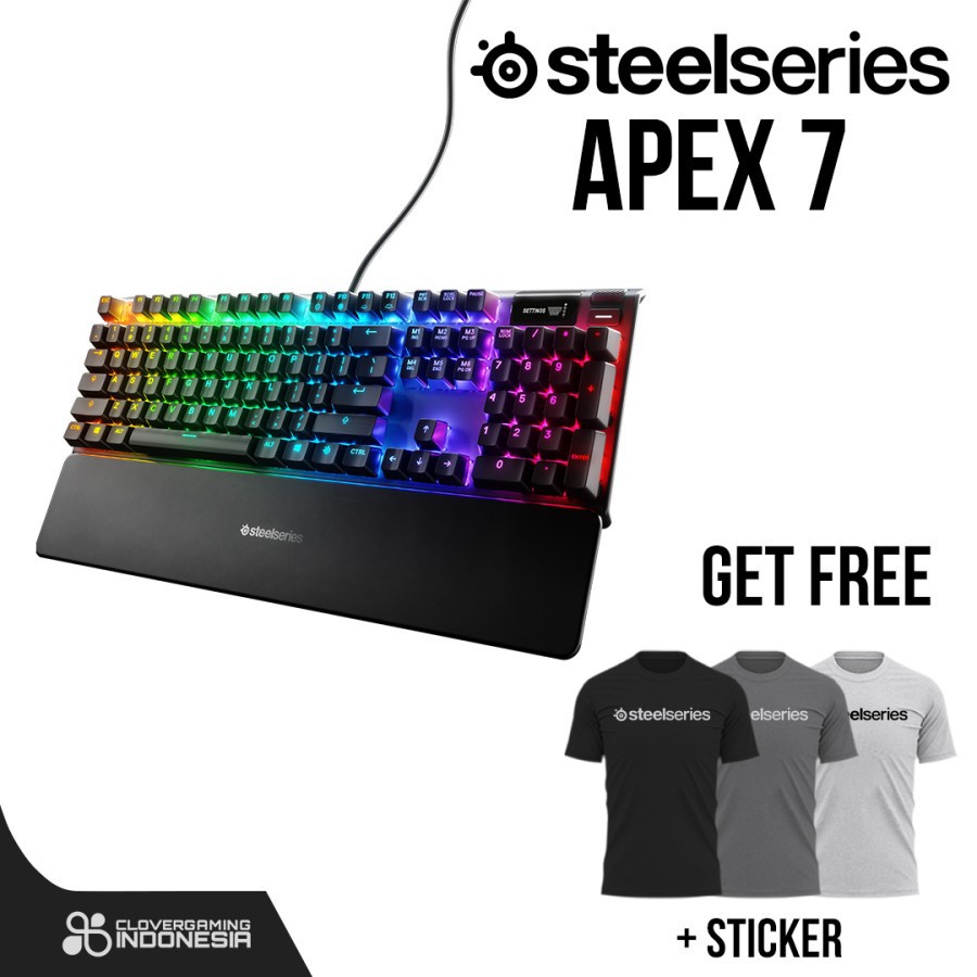 Jual Steelseries Apex 7 Fullsize - Gaming Keyboard Blue Brown Red ...