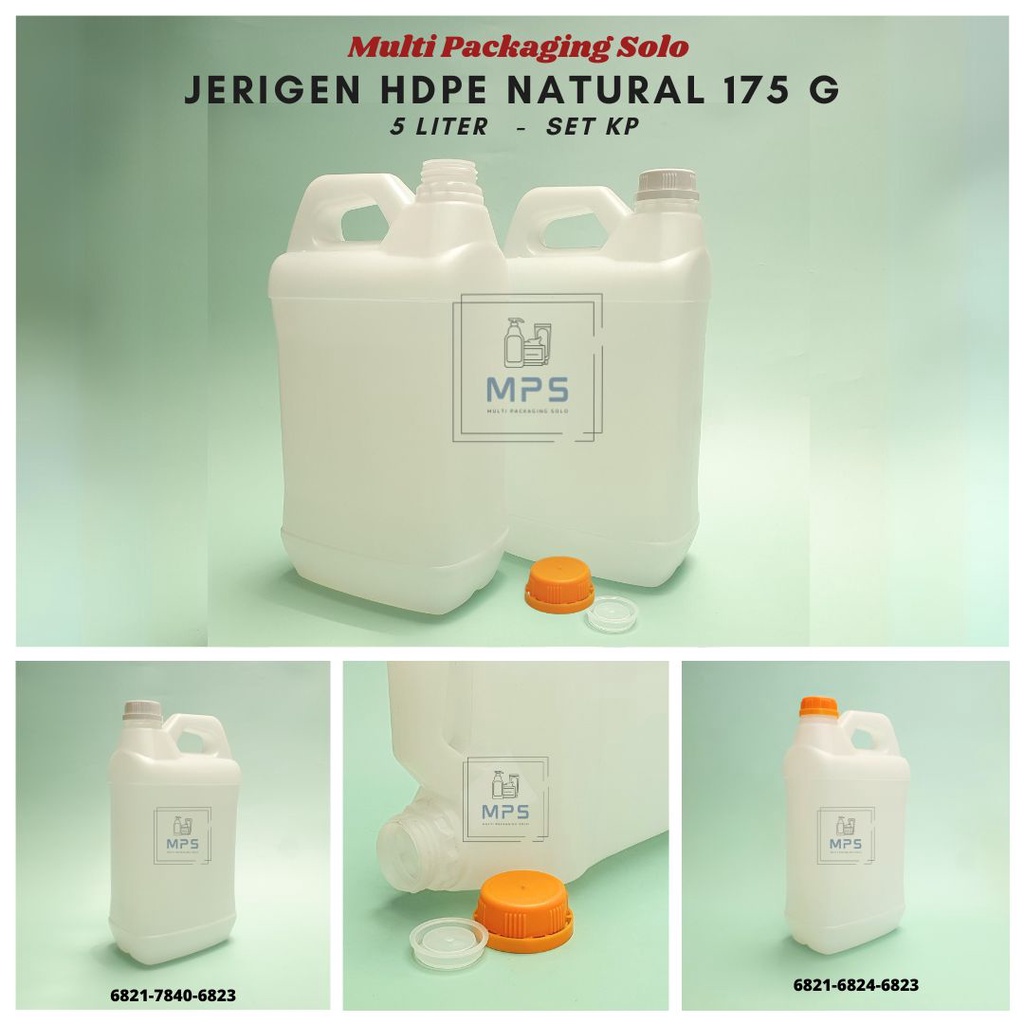 Jual Botol Jerigen 5 L Natural HDPE Neck 42 Set Kp / Jerigen Hdpe ...