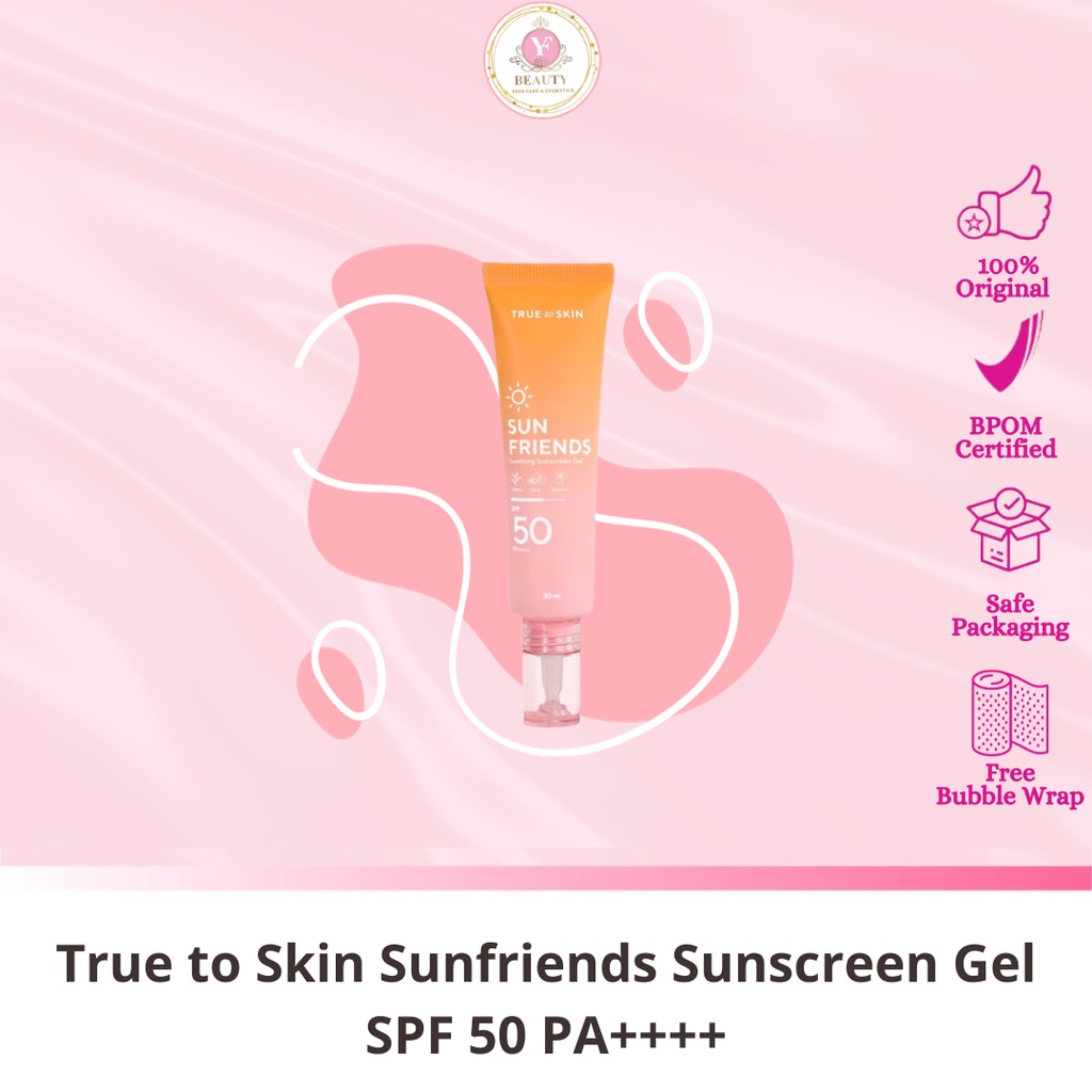 Jual YF BEAUTY True to Skin Sunfriends Sunscreen Gel SPF 50 PA++++ | Shopee Indonesia