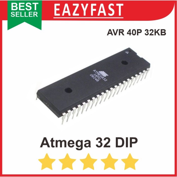 Jual IC Atmel Atmega AT Mega 32 DIP Atmega32 Chip AVR Micro Controller uC | Shopee Indonesia