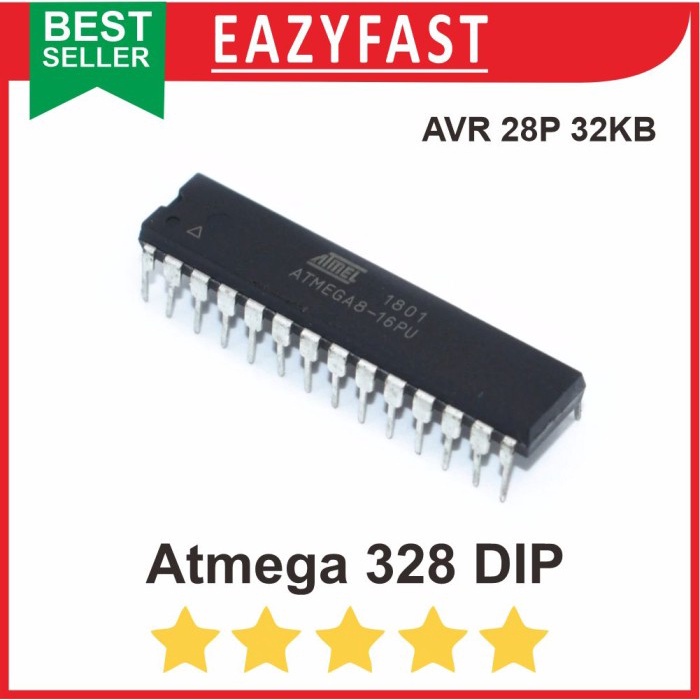 Jual IC Atmel Atmega AT Mega 328 DIP Atmega328 Chip AVR Micro Controller uC | Shopee Indonesia