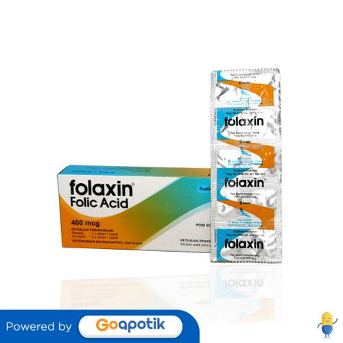 Jual Folaxin 400 Mcg Box 100 Kaplet | Shopee Indonesia