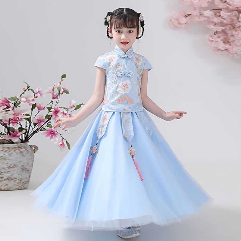 Jual New Hanfu Princess Skirt Tangfu Fairy Qipao Skirt Two piece Set ...