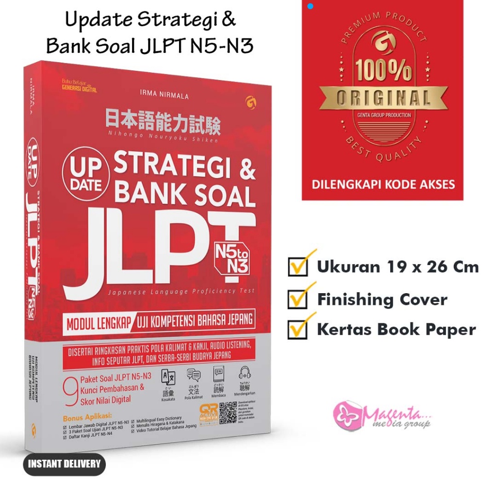 Jual Buku Belajar Bahasa Jepang Update Strategi & Bank Soal JLPT N5-N3 | Shopee Indonesia