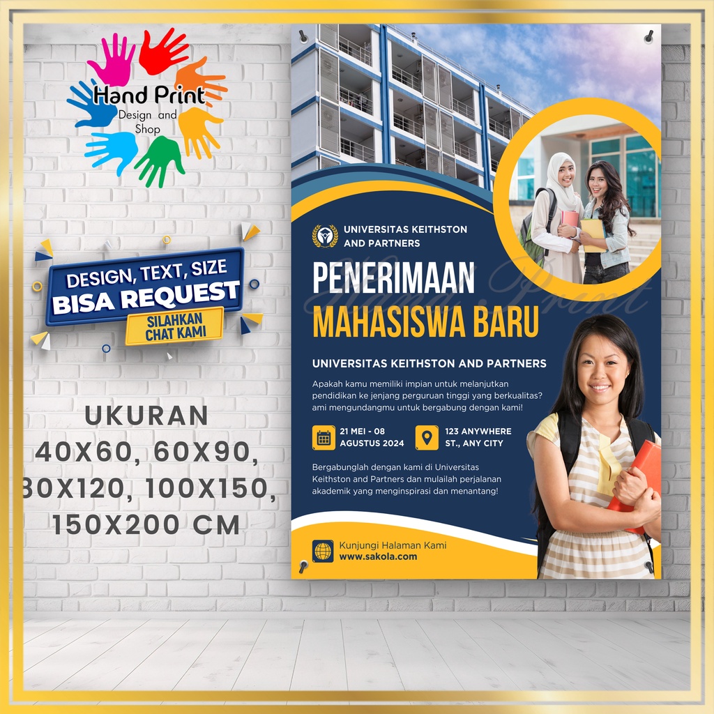 Jual SPANDUK / BANNER / MMT PPDB Penerimaan Peserta Didik Baru Sekolah ...