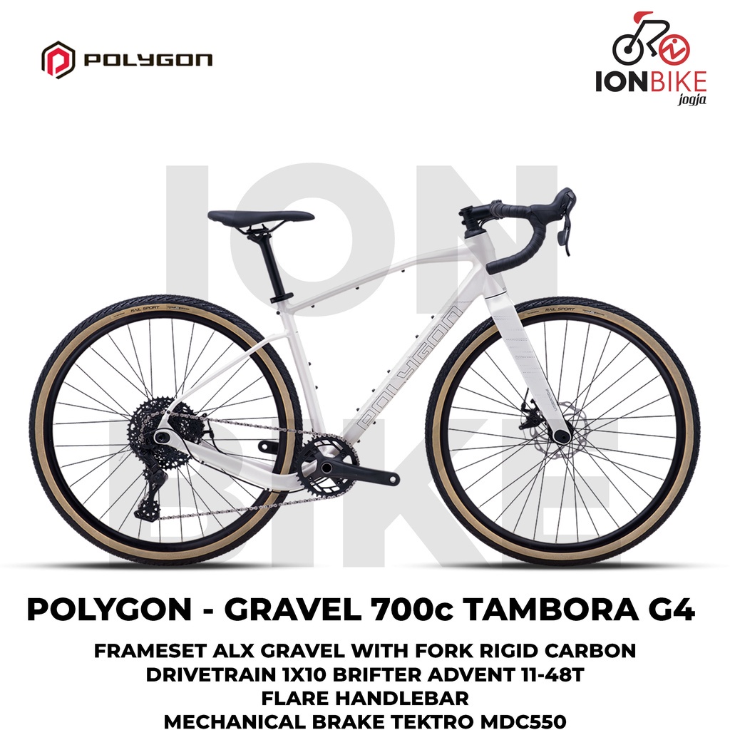 Jual Sepeda Gravel 700c Polygon Tambora G4 700 Roadbike Road Bike Bend ...