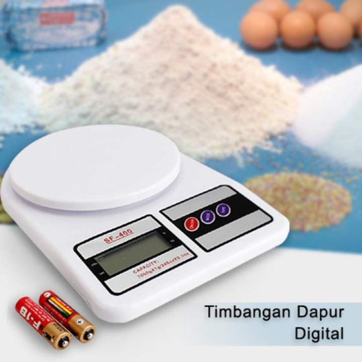 Jual GG SF400 TIMBANGAN DAPUR LCD DIGITAL MAX 10KG FREE BATERAI KITCHEN SCALE 10 KG SF 400 ...